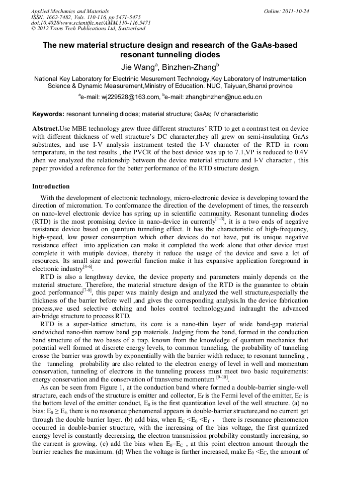 The New Material Structure Design and Research of the GaAs-Based ...