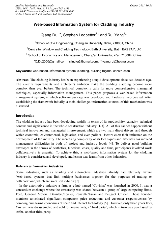 web-based-information-system-for-cladding-industry-scientific-net