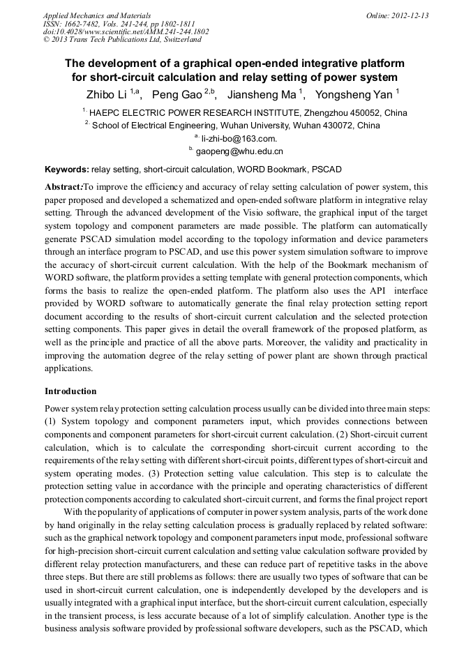 The Development of a Graphical Open-Ended Integrative Platform for ...