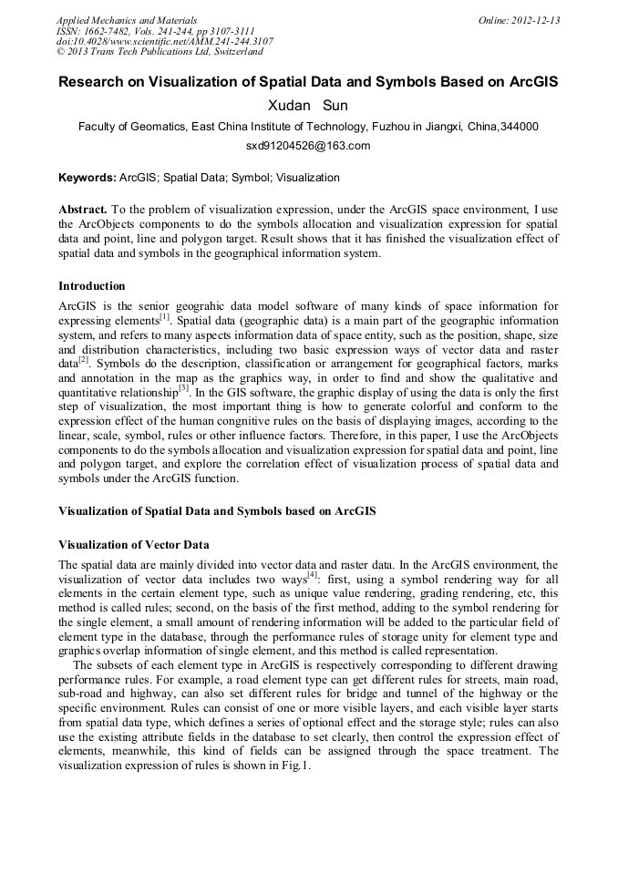 Research on Visualization of Spatial Data and Symbols Based on ArcGIS ...