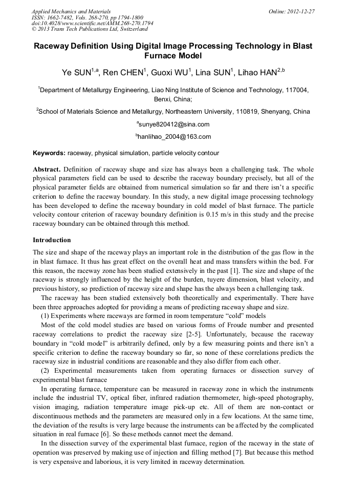 Raceway Definition Using Digital Image Processing Technology in Blast ...