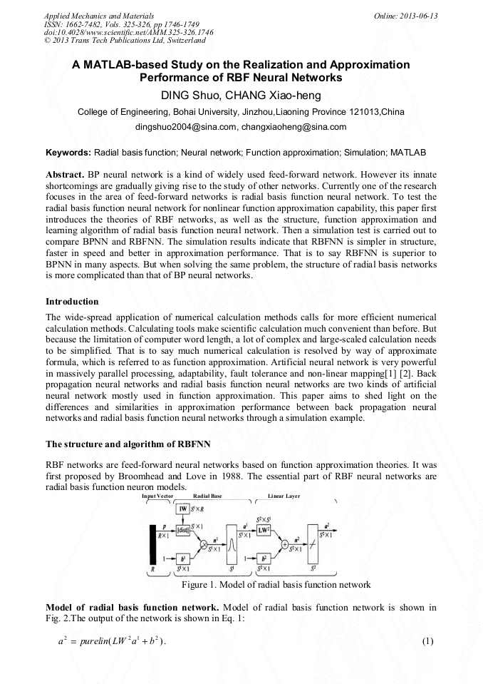 A MATLAB-Based Study on the Realization and Approximation Performance ...
