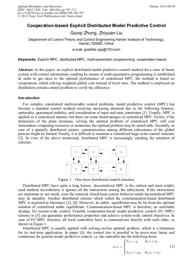 Cooperation-Based Explicit Distributed Model Predictive Control ...