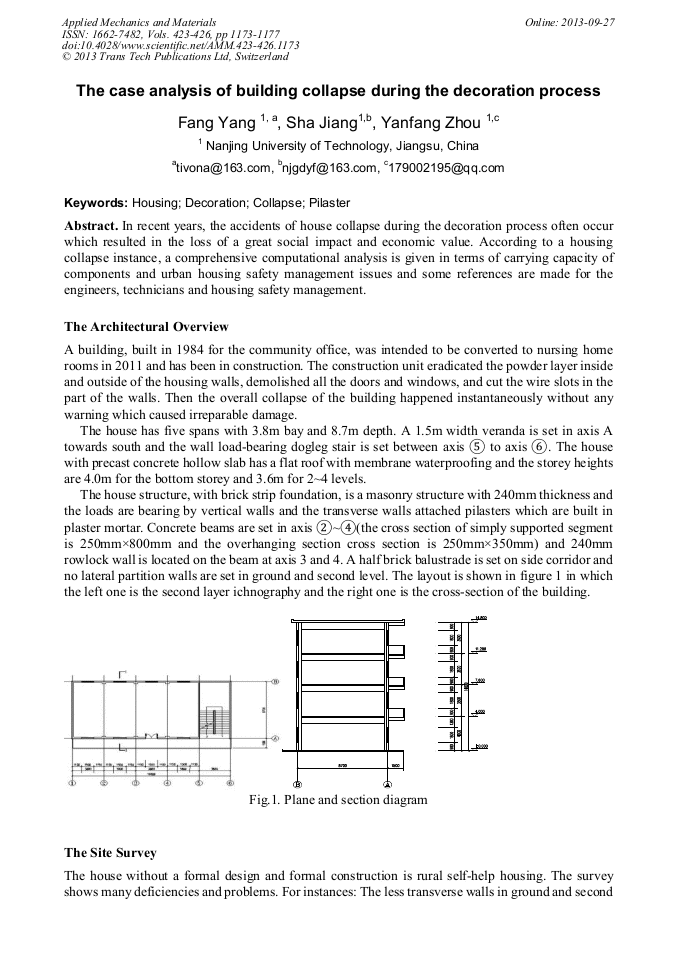 The Case Analysis of Building Collapse during the Decoration Process ...