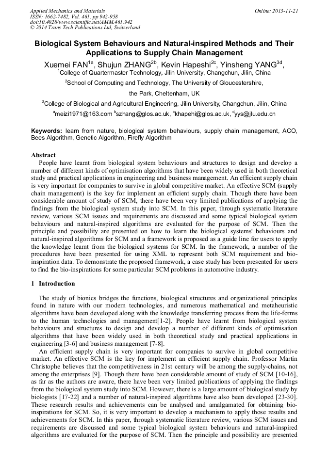Biological System Behaviours and Natural-Inspired Methods and their ...