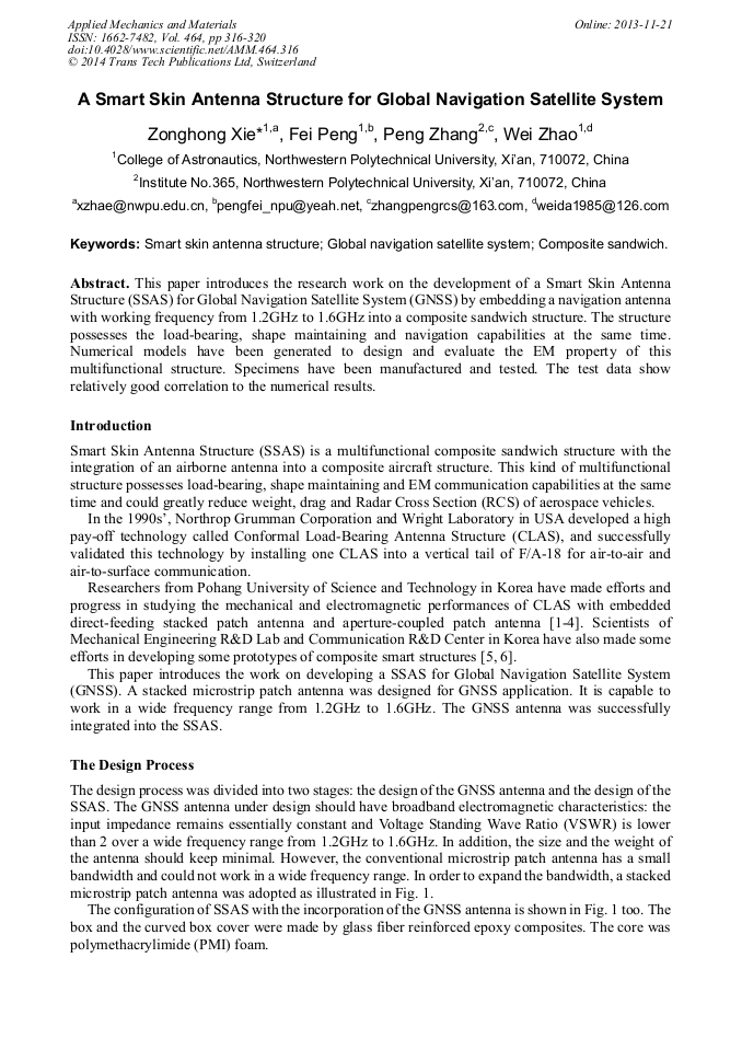 A Smart Skin Antenna Structure for Global Navigation Satellite System ...