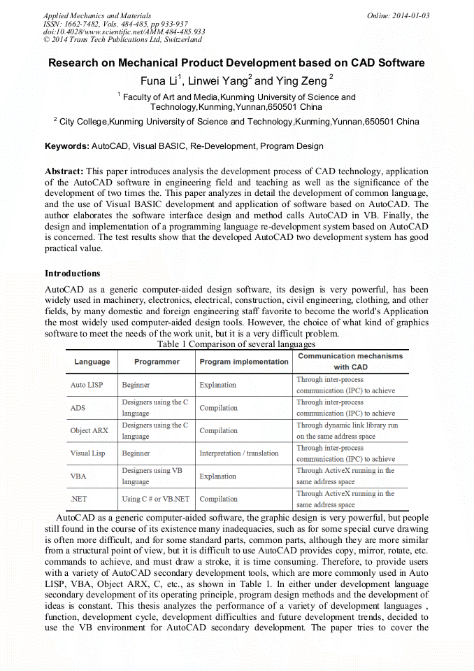 Research on Mechanical Product Development Based on CAD Software ...