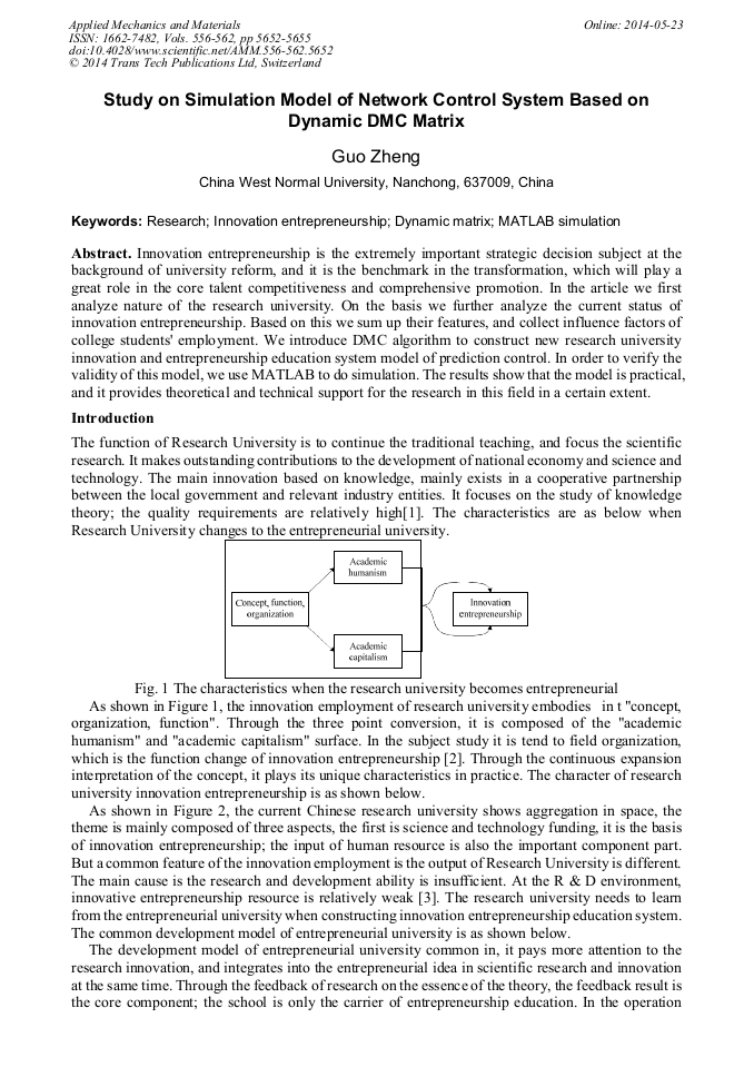 Study on Simulation Model of Network Control System Based on Dynamic ...