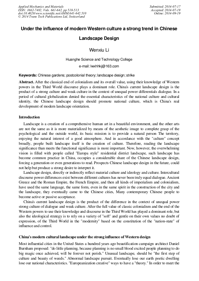 Under the Influence of Modern Western Culture a Strong Trend in Chinese ...