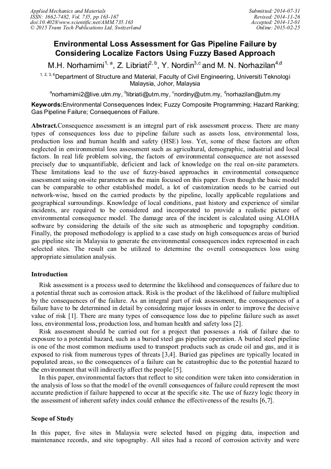 Environmental Loss Assessment For Gas Pipeline Failure By Considering environmental-loss-assessment-for-gas-pipeline-failure-by-considering