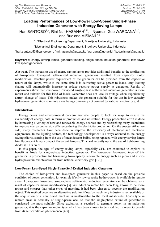 Loading Performances of Low-Power Low-Speed Single-Phase Induction ...