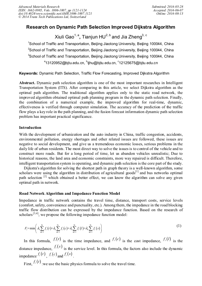 Research on Dynamic Path Selection Improved Dijkstra Algorithm ...