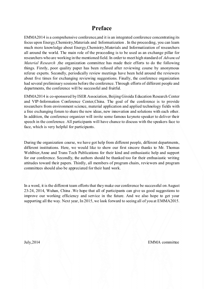 Preface, Committee and Sponsors | Advanced Research on Energy ...