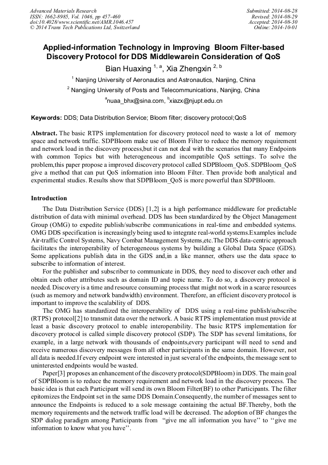 Applied-Information Technology in Improving Bloom Filter-Based ...