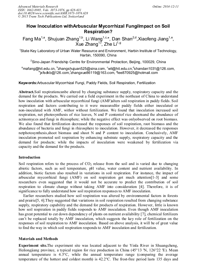 How Inoculation with Arbuscular Mycorrhizal Fungi Impact on Soil ...