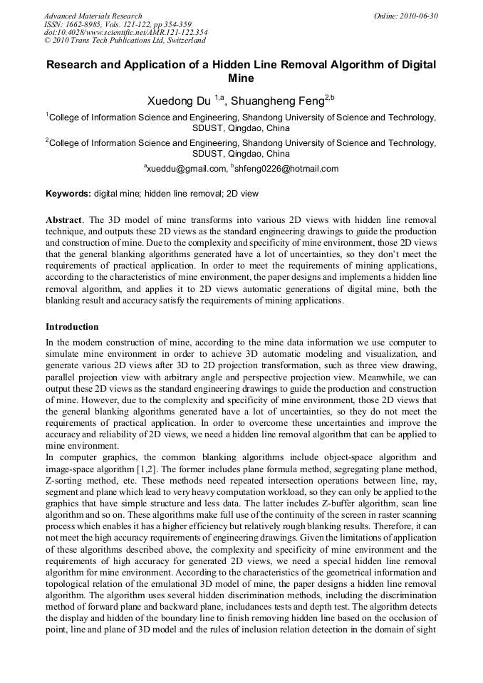 Research and Application of a Hidden Line Removal Algorithm of Digital ...