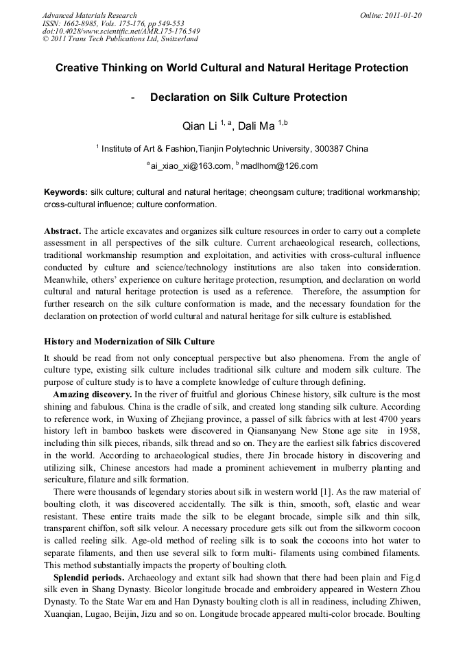 Creative Thinking on World Cultural and Natural Heritage Protection ...