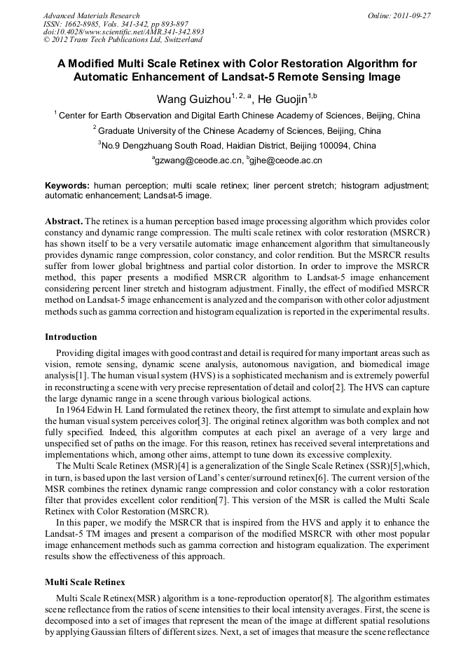 A Modified Multi Scale Retinex with Color Restoration Algorithm for ...
