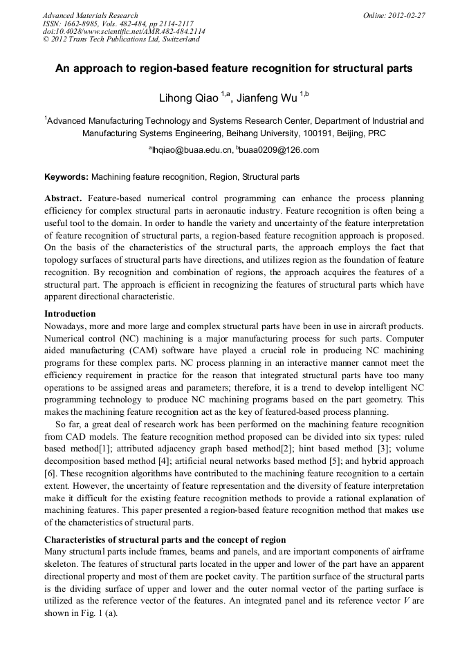 An Approach To Region Based Feature Recognition For Structural Parts an-approach-to-region-based-feature-recognition-for-structural-parts
