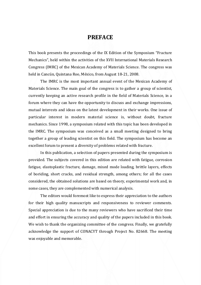 Preface | XVII International Materials Research Congress | Scientific.Net