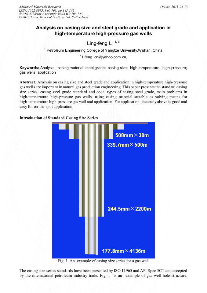Steel Casing Dimensions