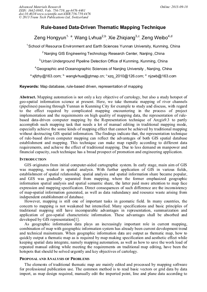Rule-Based Data-Driven Thematic Mapping Technique | Scientific.Net