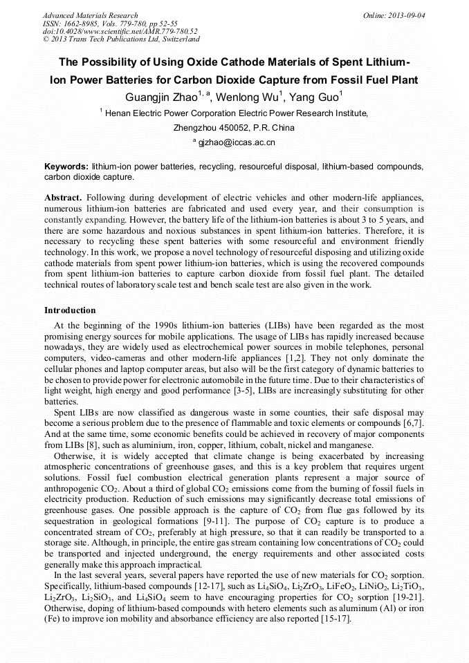 The Possibility of Using Oxide Cathode Materials of Spent Lithium-Ion ...