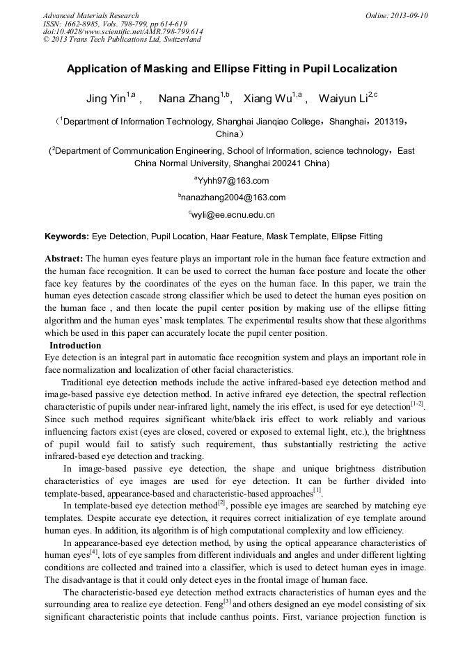 Application of Masking and Ellipse Fitting in Pupil Localization ...
