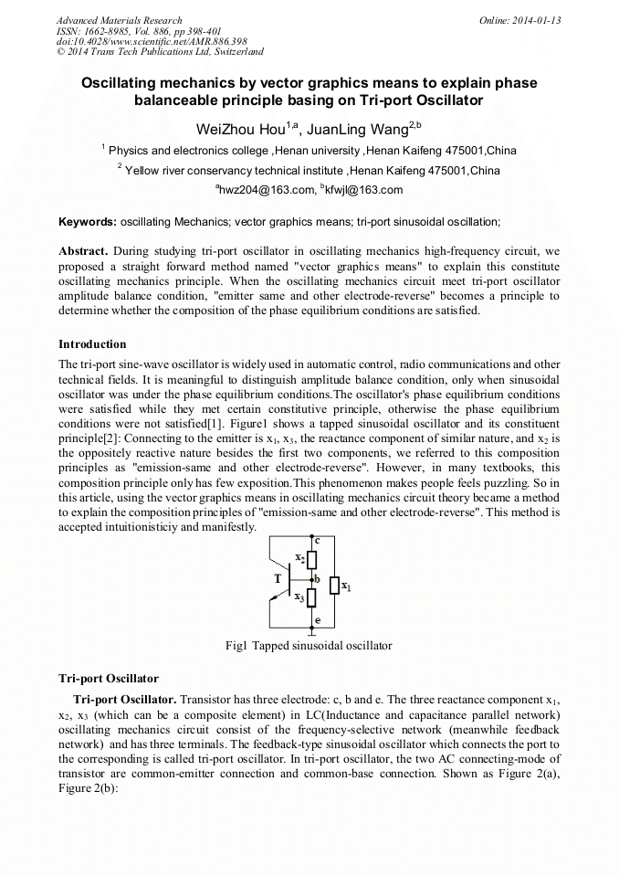 Oscillating Mechanics by Vector Graphics Means to Explain Phase ...