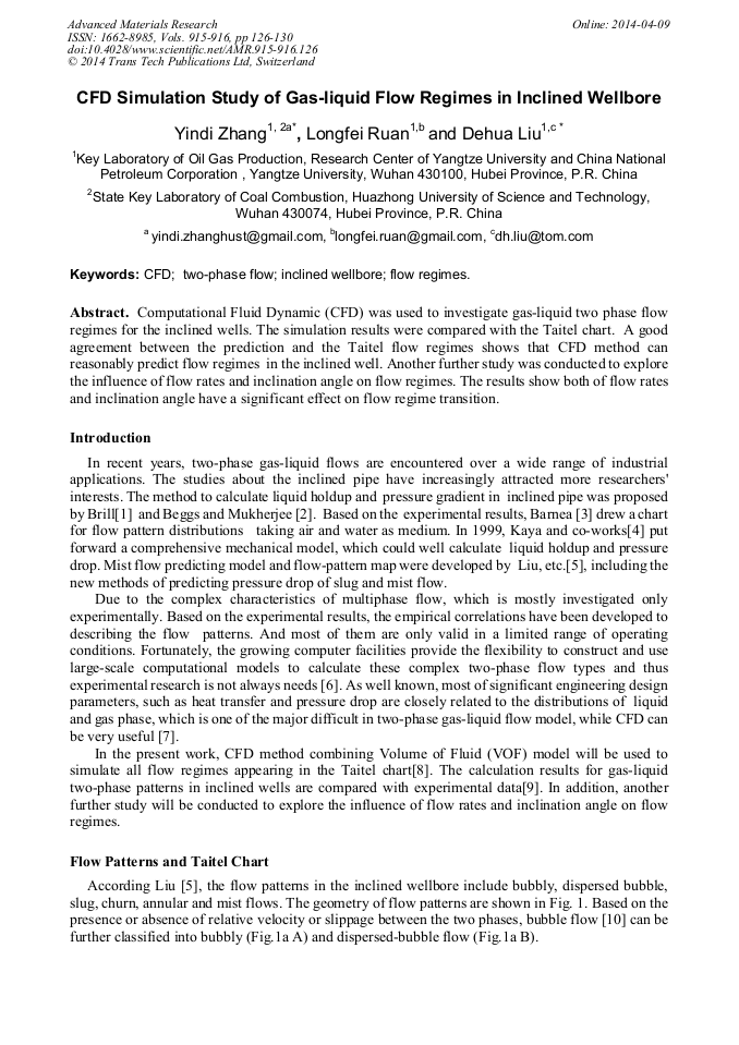 CFD Simulation Study of Gas-Liquid Flow Regimes in Inclined Wellbore ...