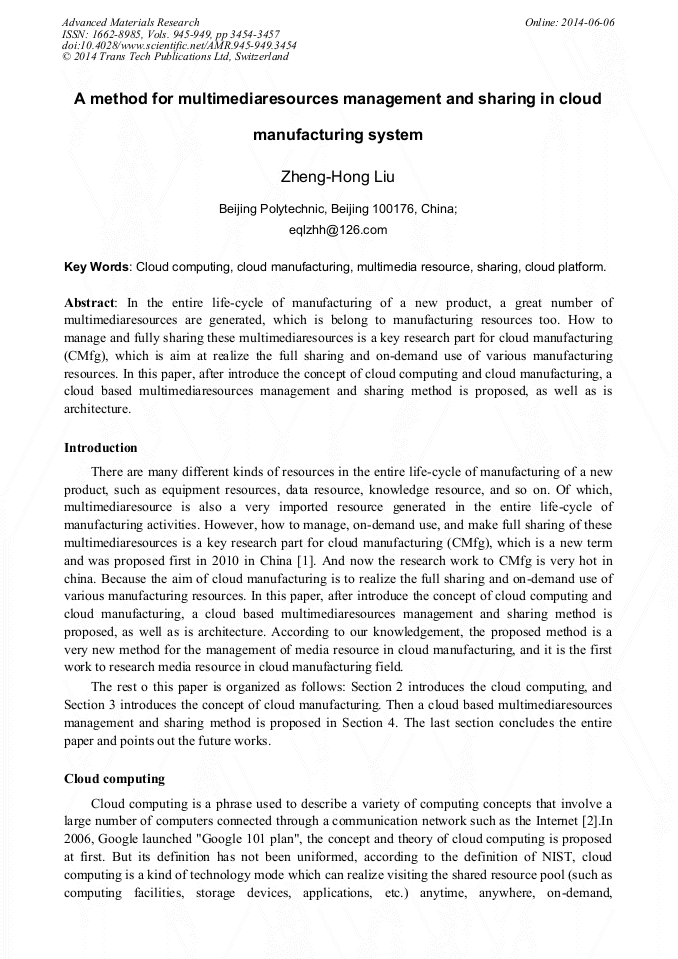 A Method for Multimedia Resources Management and Sharing in Cloud ...