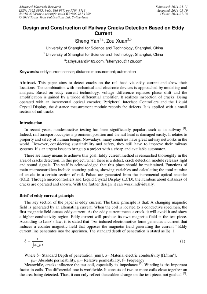 Design and Construction of Railway Cracks Detection Based on Eddy ...