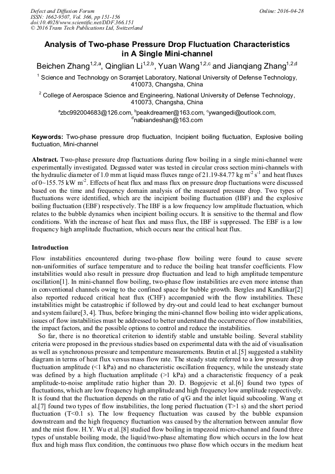 Analysis of Two-Phase Pressure Drop Fluctuation Characteristics in a ...