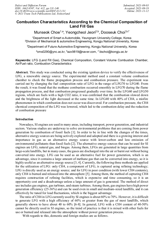 Combustion Characteristics According to the Chemical Composition of ...