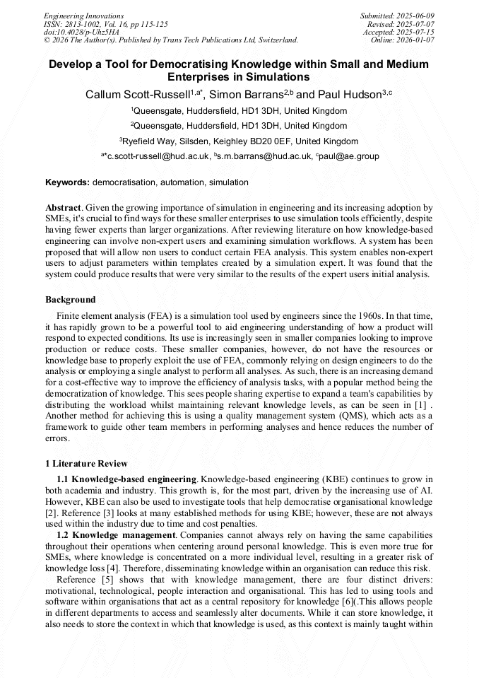 Develop a Tool for Democratising Knowledge within Small and Medium ...