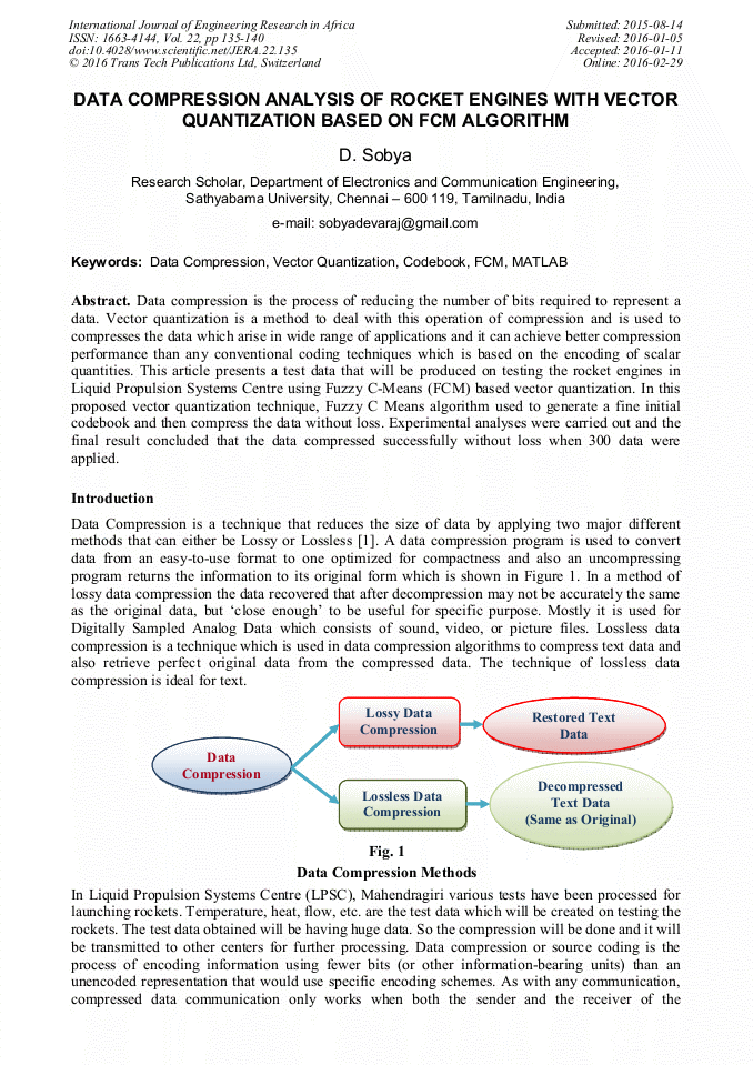 Data Compression Analysis of Rocket Engines with Vector Quantization ...