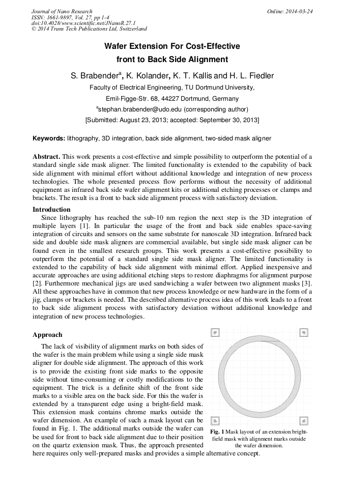 Wafer Extension for Cost-Effective Front to Back Side Alignment ...