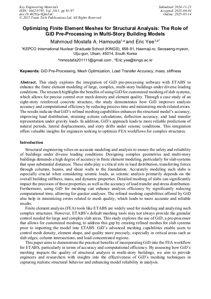 Optimizing Finite Element Meshes for Structural Analysis: The Role of ...