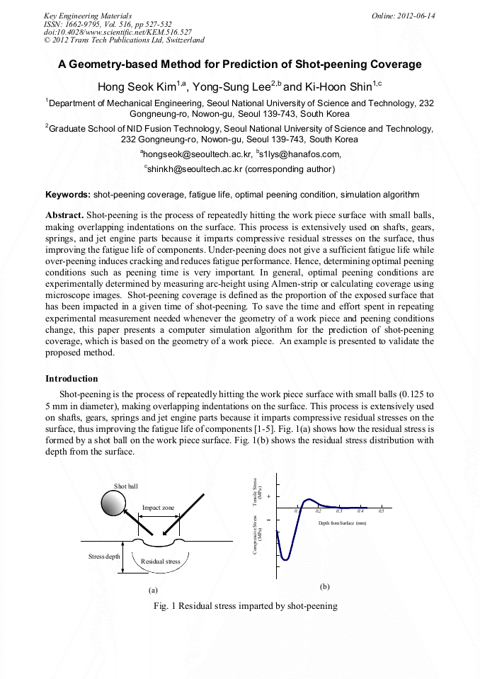 A Geometry-Based Method for Prediction of Shot-Peening Coverage ...