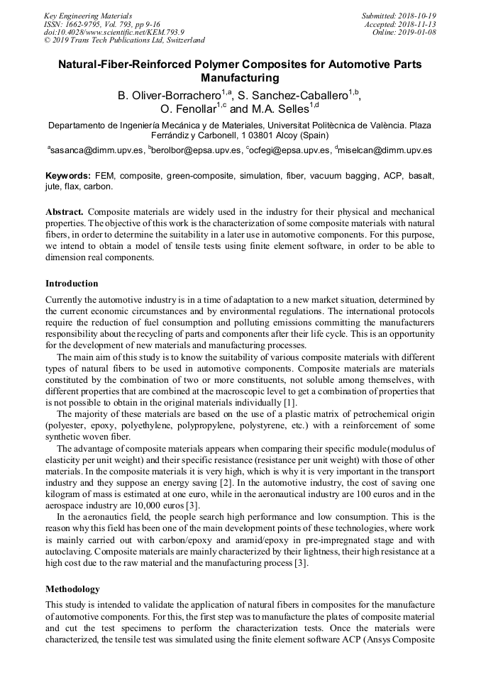 Natural-Fiber-Reinforced Polymer Composites for Automotive Parts ...