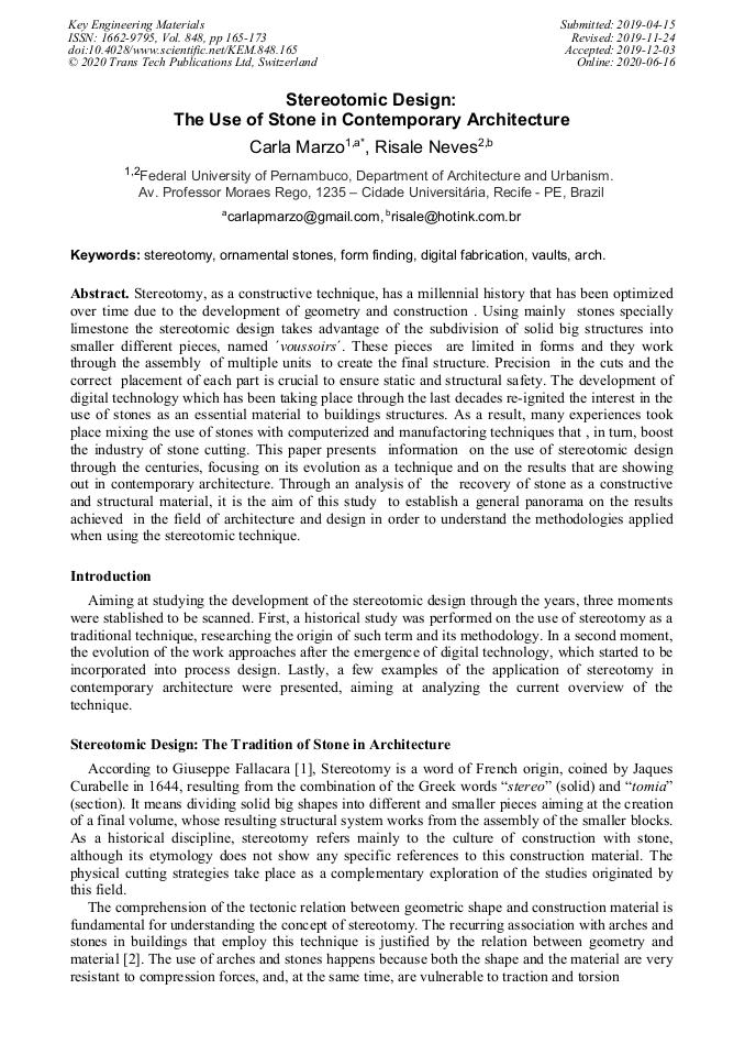 Stereotomic Design: The Use of Stone in Contemporary Architecture ...