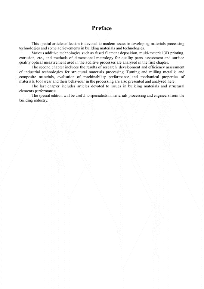Preface | Machinability Analysis and Processing Technologies ...