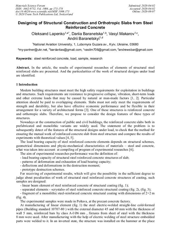 Designing of Structural Construction and Orthotropic Slabs from Steel ...