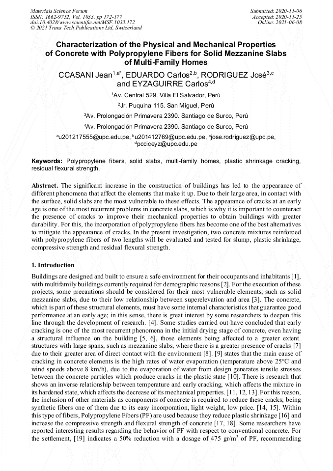 Characterization of the Physical and Mechanical Properties of Concrete ...