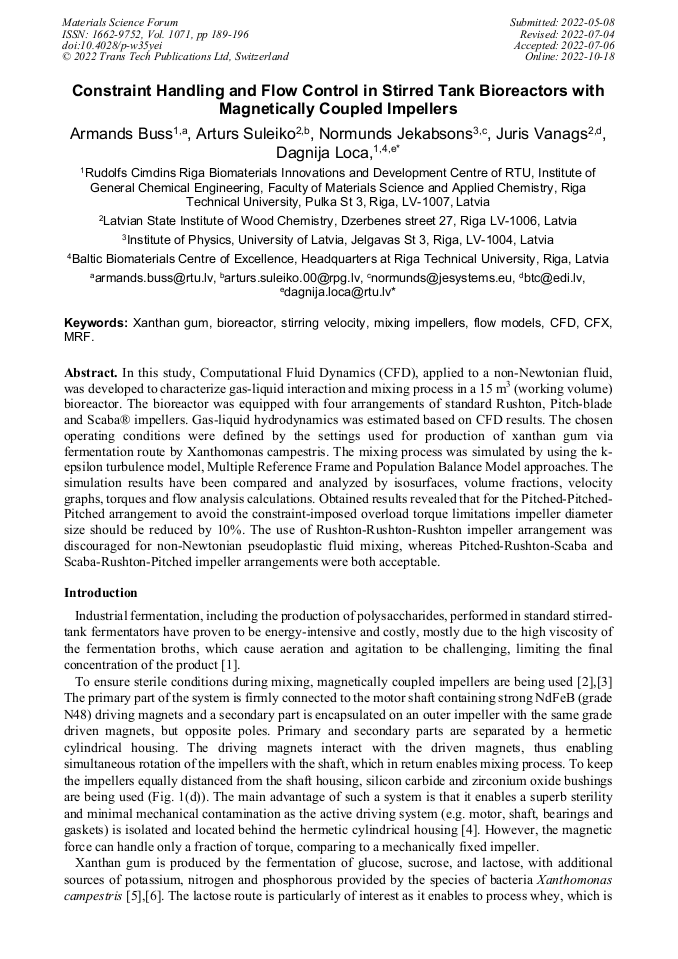 Constraint Handling and Flow Control in Stirred Tank Bioreactors with ...