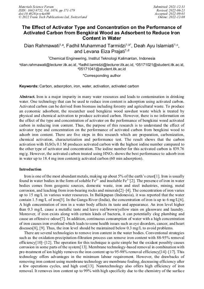 The Effect of Activator Type and Concentration on the Performance of ...