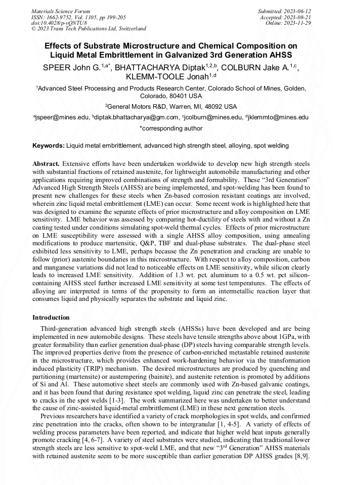 Effects of Substrate Microstructure and Chemical Composition on Liquid ...