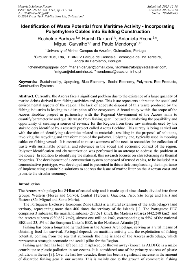 Identification of Waste Potential from Maritime Activity ...