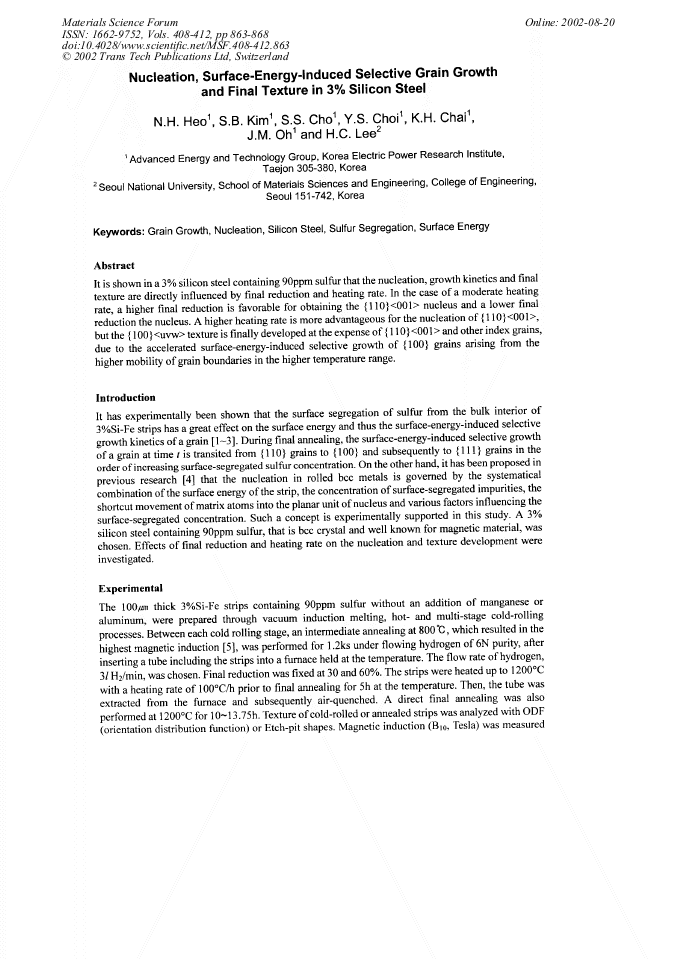 Nucleation, Surface-Energy-Induced Selective Grain Growth and Final ...