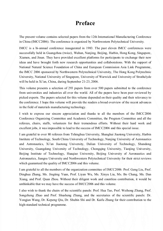 Preface | Advances in Materials Manufacturing Science and Technology II | Scientific.Net